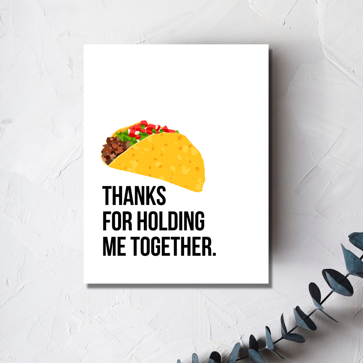 Taco Thanks - Thank You Card | UrbanBelleDesigns